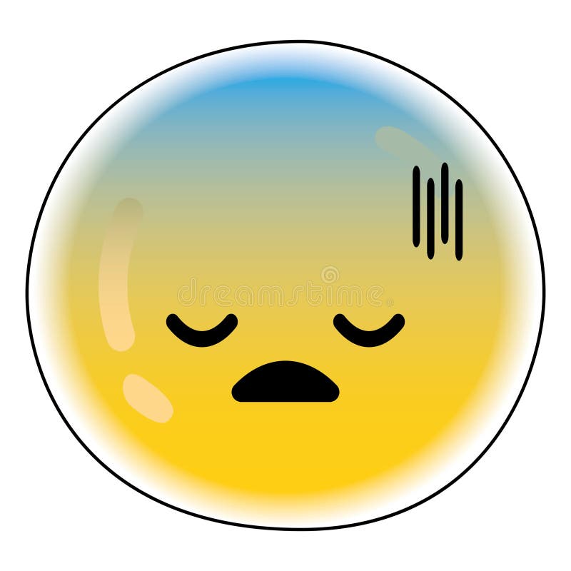 Cute sad emoji icon Vector stock vector. Illustration of isolated ...
