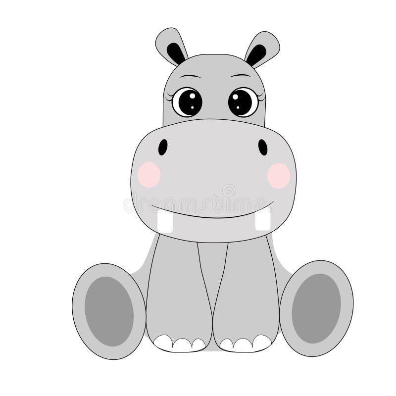 Cute Safari Animal Illustration Vector Stock Vector - Illustration of ...