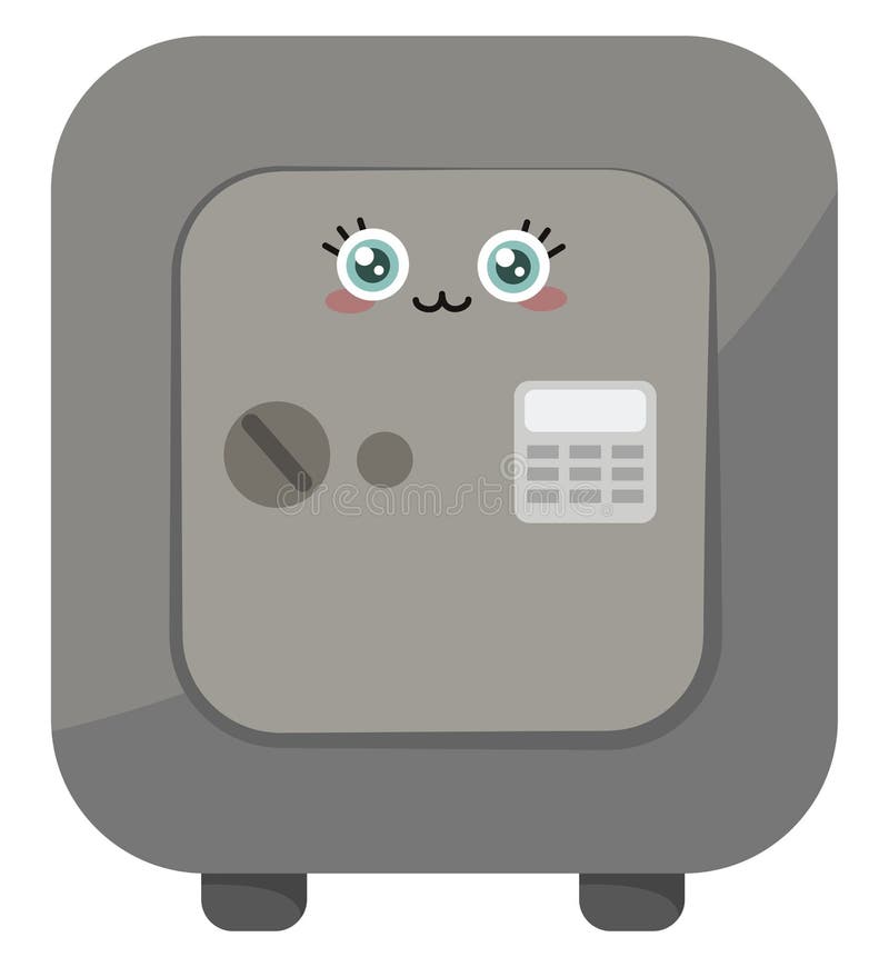 Cute Safe, Illustration, Vector Stock Vector - Illustration of business ...