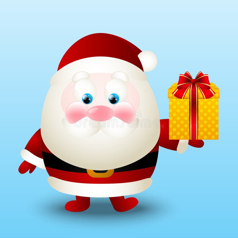 Cute Santa stock vector. Illustration of character, season - 34770397