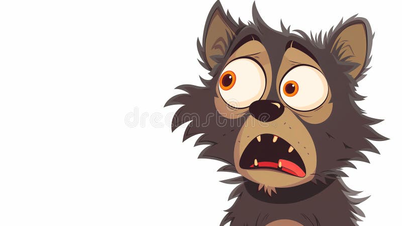 A Cute Scared White Mouse is Running Away Stock Illustration ...