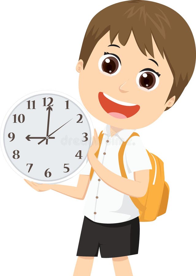 Cute School boy cartoon stock vector. Illustration of smile - 64894163