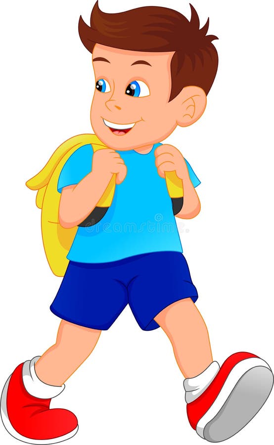 Cute school boy stock vector. Illustration of white, cute - 98156613