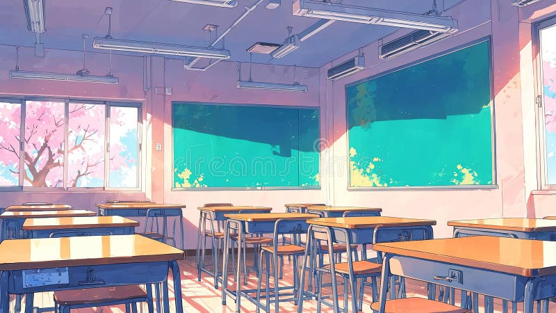Cute School Perspective Anime Style Stock Illustrations – 13 Cute ...