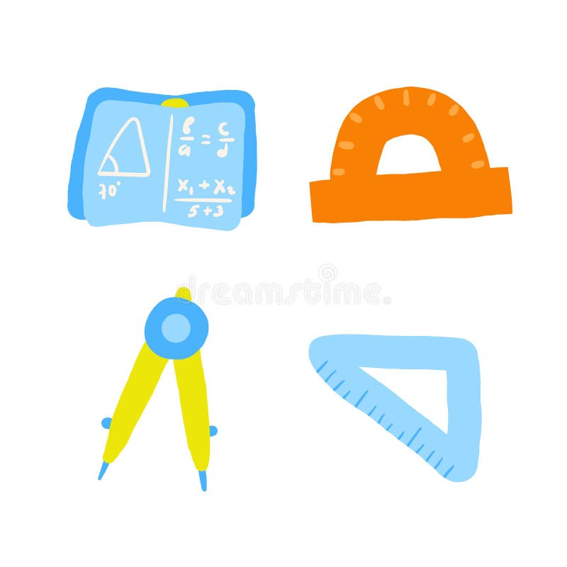 Cute Science Theme Composition, Postcard Stock Vector - Illustration of ...