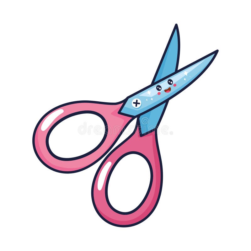 Scissors Kawaii Stock Illustrations – 381 Scissors Kawaii Stock ...