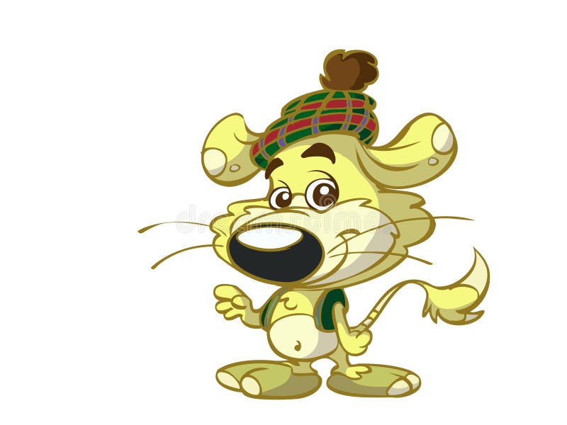 Cute scottish mouse stock illustration. Illustration of cheese - 8300790