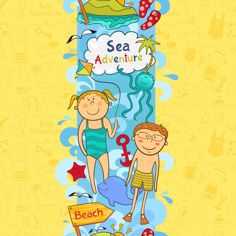 Beach Border Stock Illustrations – 28,185 Beach Border Stock ...