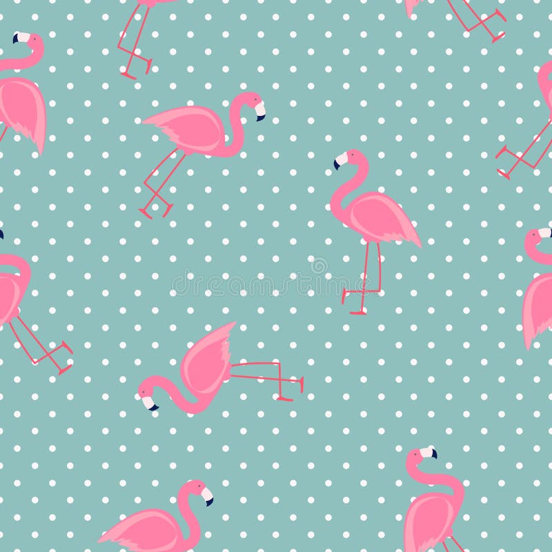 Cute Seamless Flamingo Pattern Vector Illustration Stock Vector ... Cute Seamless Flamingo Pattern Vector Illustration Stock Vector ...