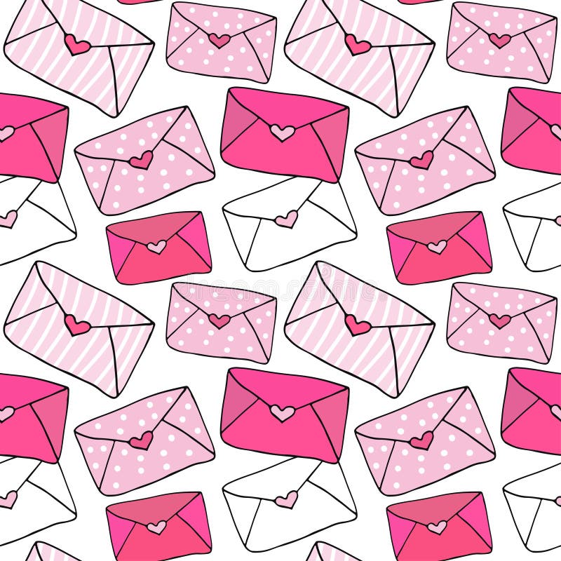 Cute Printable Cute Envelope Pattern