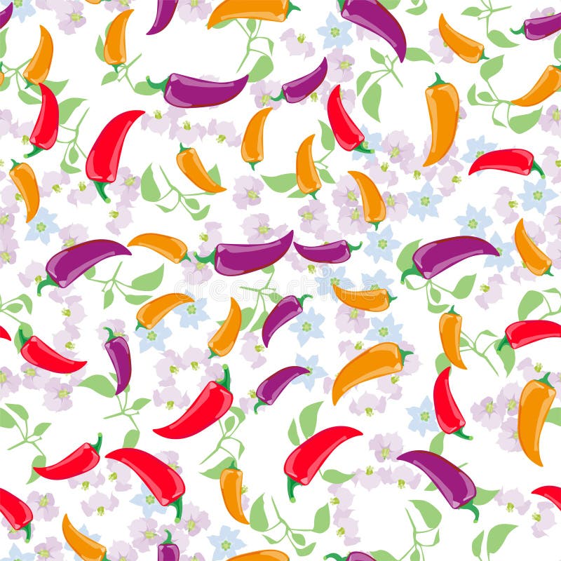 Chili Pepper Border. Cute Cartoon Emoji Vegetables Stock Vector ...