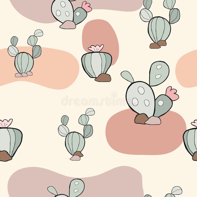 Cute seamless pattern stock illustration. Illustration of decorative ...
