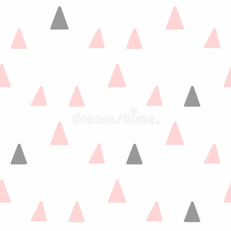Cute Seamless Pattern with Repeated Triangles. Stock Vector ...