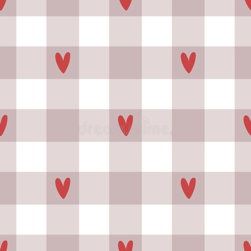 Cute Seamless Pattern with Small Hearts. Vector Pastel Background Stock ...