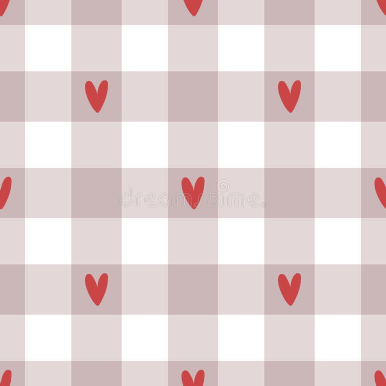 Cute Seamless Pattern with Small Hearts. Vector Pastel Background Stock ...