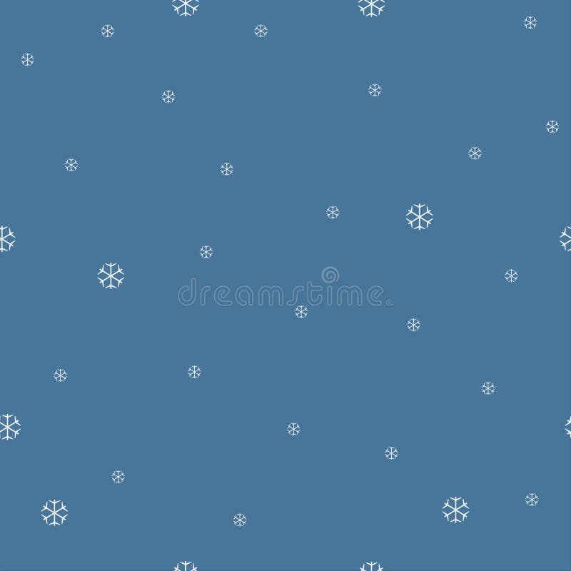 Cute Seamless Winter Pattern with Subtle Snowflakes Stock Illustration ...
