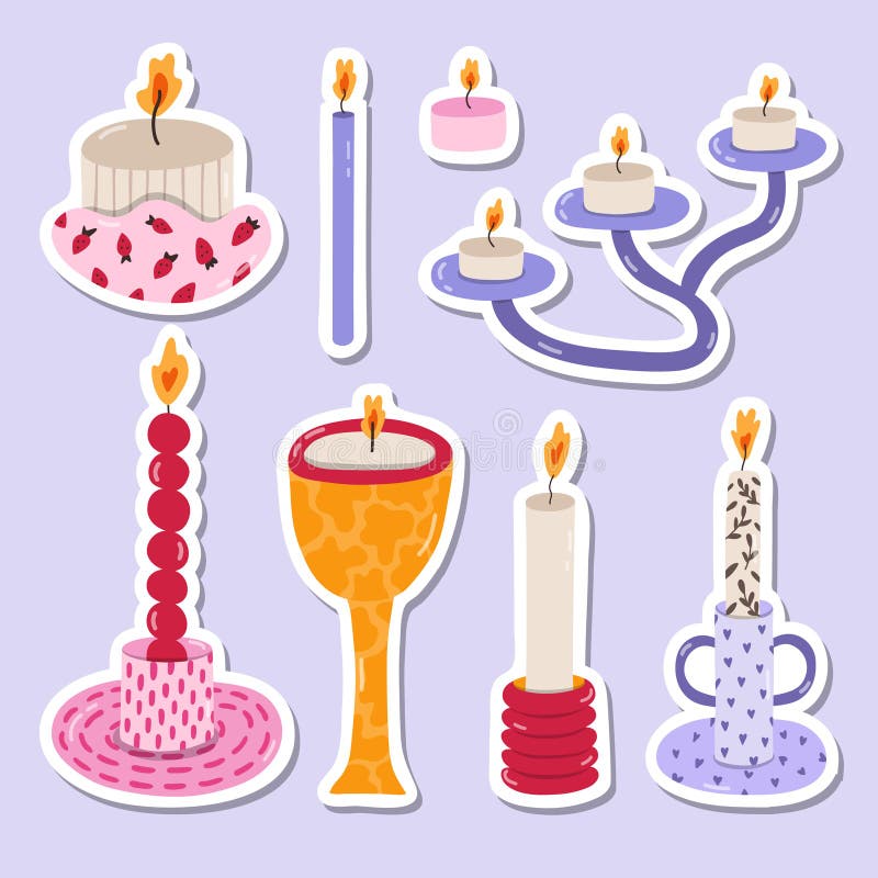 Cute Candlesticks Stock Illustrations – 143 Cute Candlesticks Stock ...
