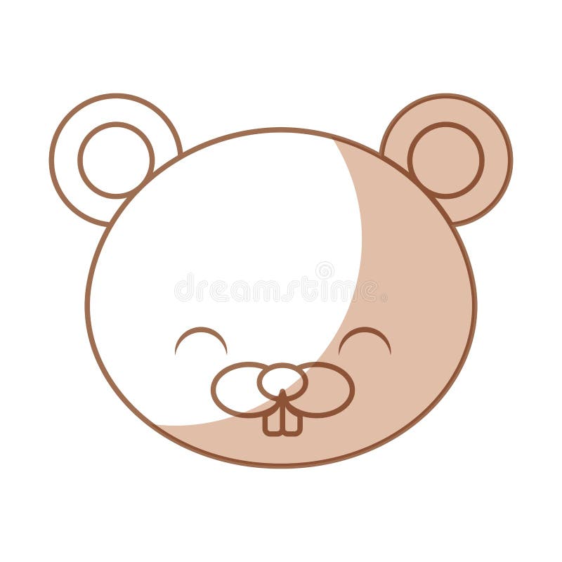 Cute shadow beaver cartoon stock vector. Illustration of creature ...