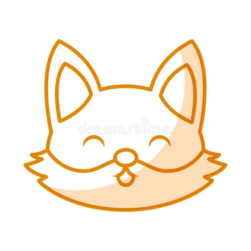 Cute Shadow Christmas Fox Cartoon Stock Vector - Illustration of animal ...