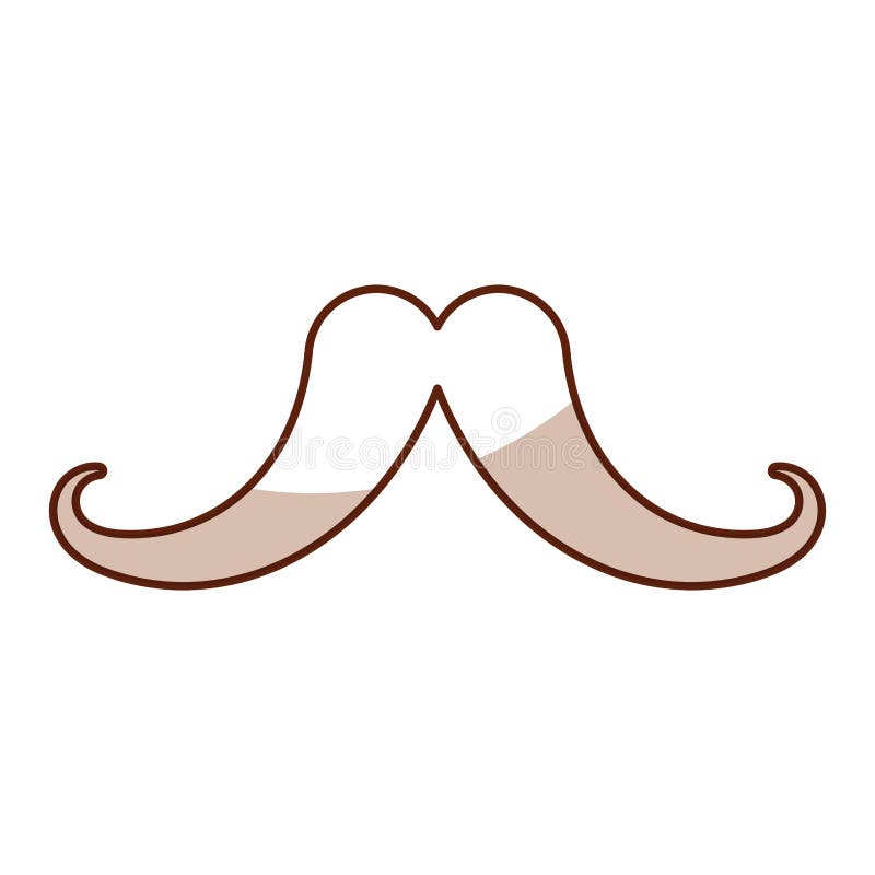 Cute Shadow Moustache Cartoon Stock Vector - Illustration of disguise ...