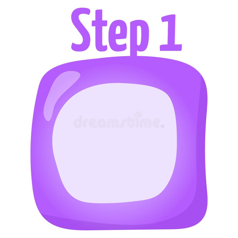 Cute Shape for Step One Vector Design Element Stock Vector ...