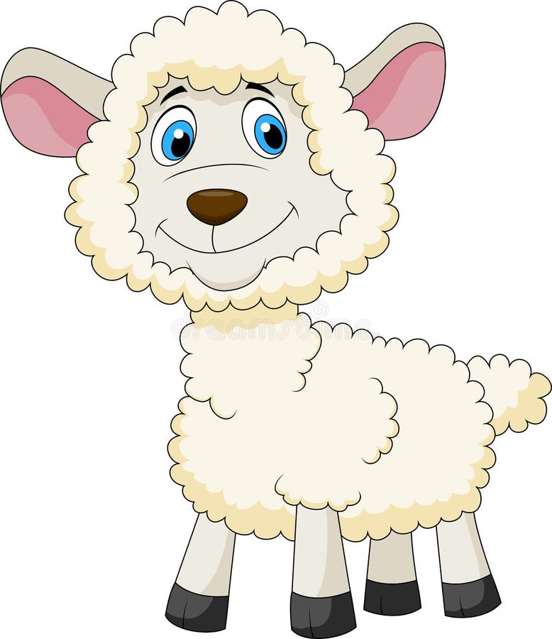 Cute sheep cartoon stock vector. Illustration of mascot - 30569241