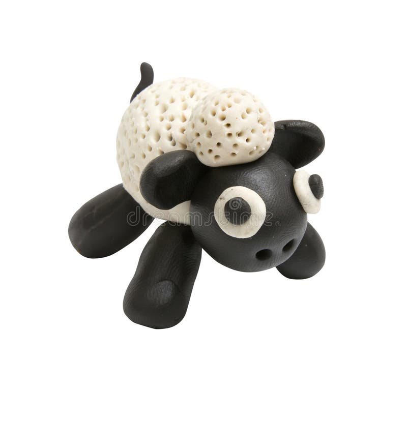 Clay sheep stock image. Image of flower, funny, doll, clay - 9463801