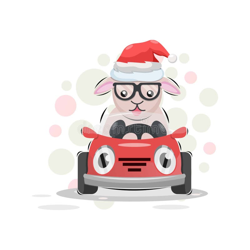 Cute Sheep Mascot Cartoon Design Vector Stock Illustration ...