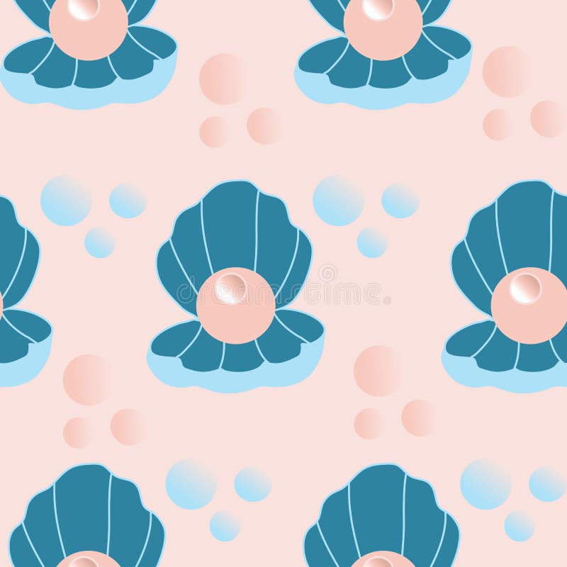 Cute Sea Shells Cartoon for You Design Stock Illustration ...