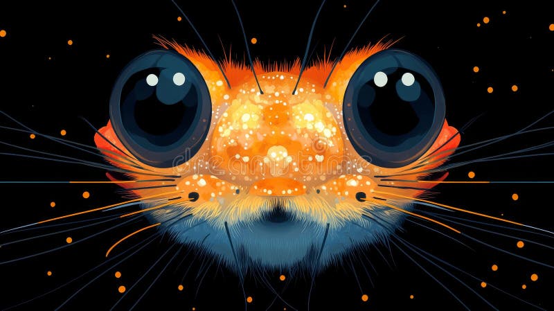 Cute Shrimp Face Design for Kids Stock Illustration - Illustration of ...