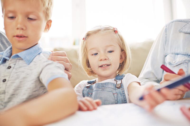 Cute siblings stock image. Image of handsome, siblings - 74632245