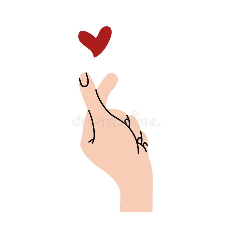 Cute Sign Mini Heart Symbol Vector Concept Stock Vector - Illustration ...