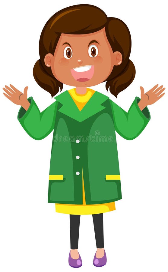 Cute Simple Cartoon Character on White Background Stock Vector ...