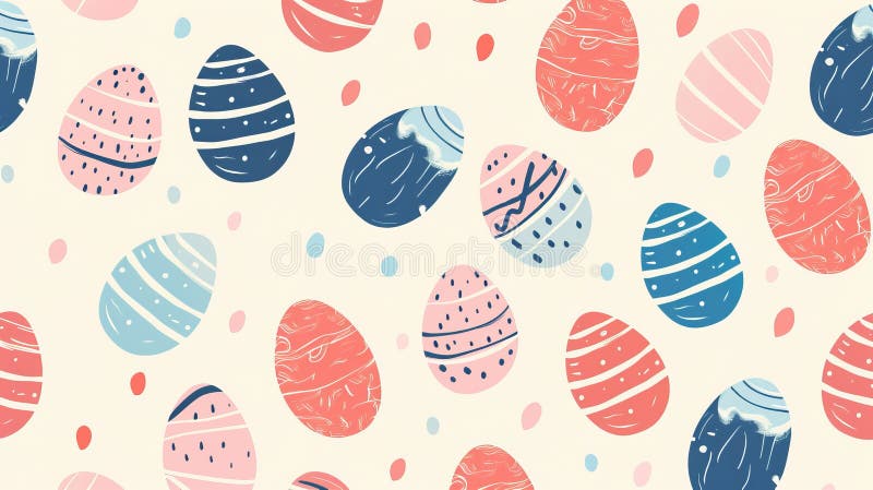 Cute and Simple Easter Background. Stock Illustration - Illustration of ...