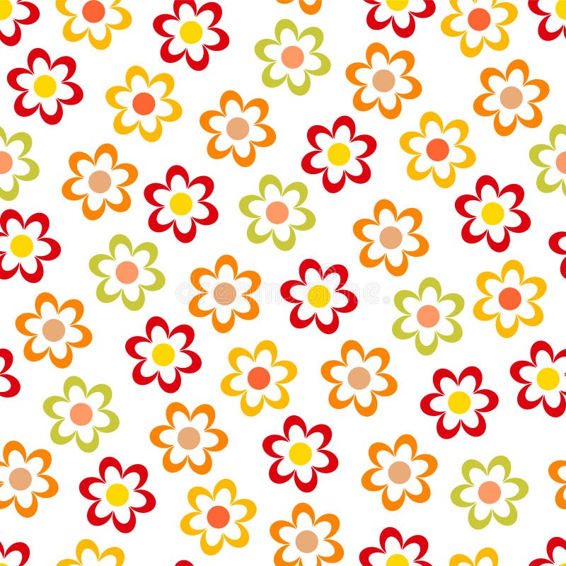 Cute simple flower pattern stock vector. Illustration of textile ...