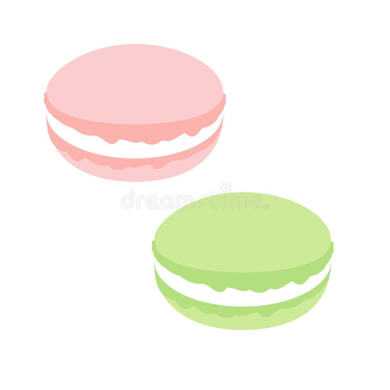 Cute and Simple Macaroon Illustration Stock Vector - Illustration of ...