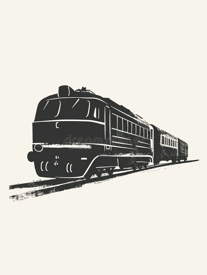 Simple Train Icon Illustration Stock Vector - Illustration of passenger ...