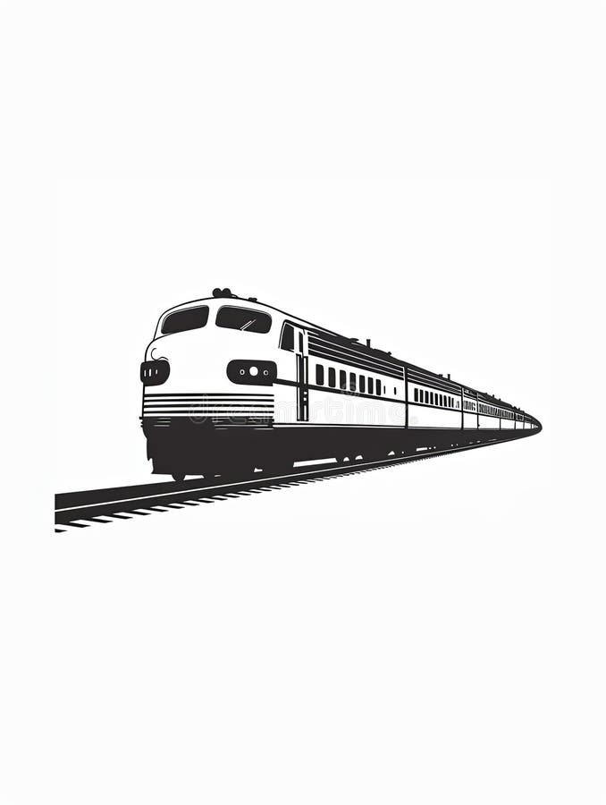 Cute Simple Train. Child Poster Wall Art Stock Illustration ...