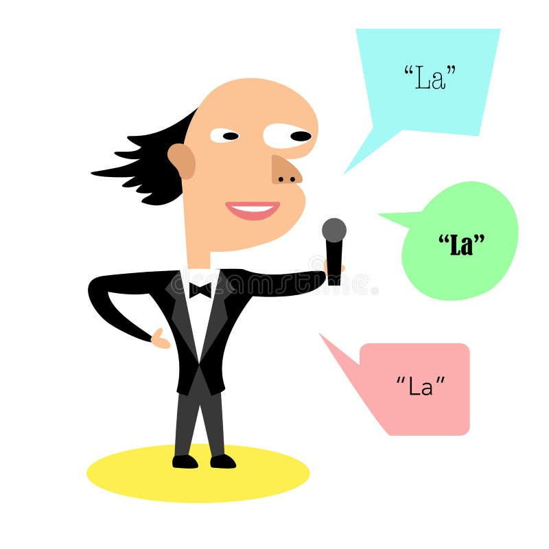 Cute Singer Girl Cartoon Character Stock Vector - Illustration of ...