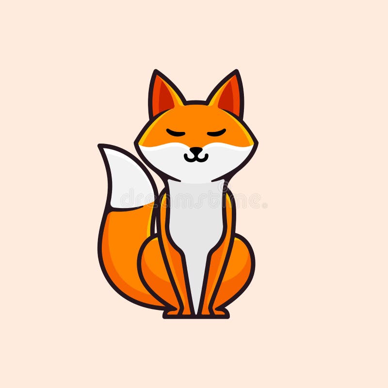 Cartoon Smiley Fox Sitting Stock Illustrations – 8 Cartoon Smiley Fox ...