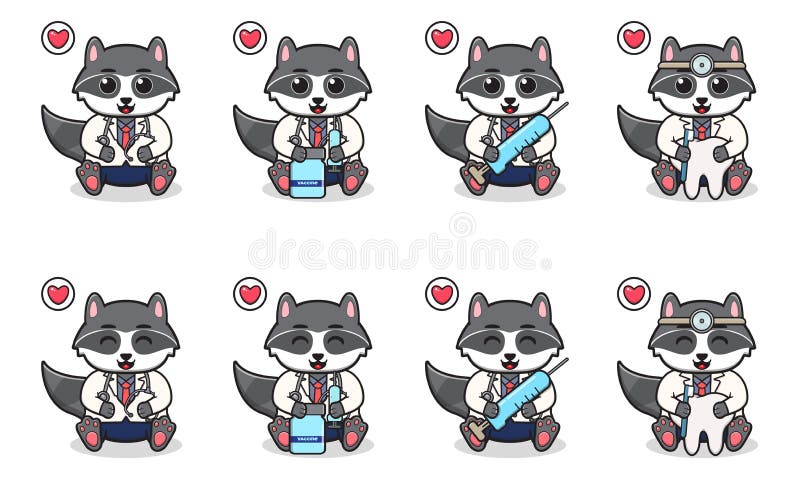 Raccoon Doctor Stock Illustrations – 111 Raccoon Doctor Stock ...
