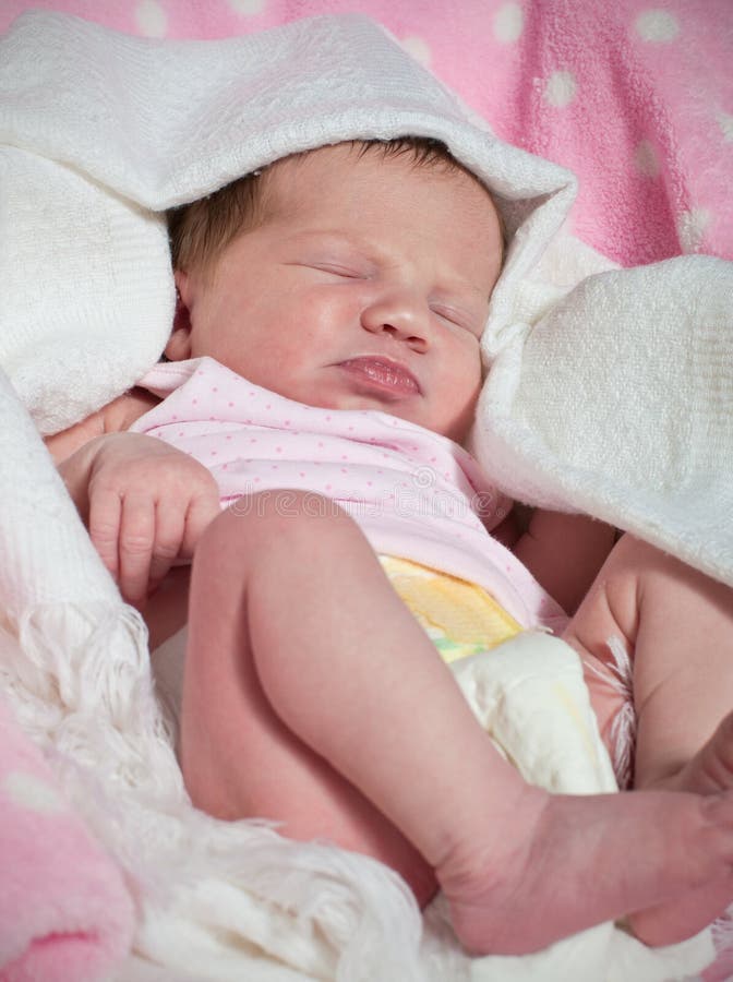 Cute sleeping baby stock photo. Image of delicate, little - 48953064