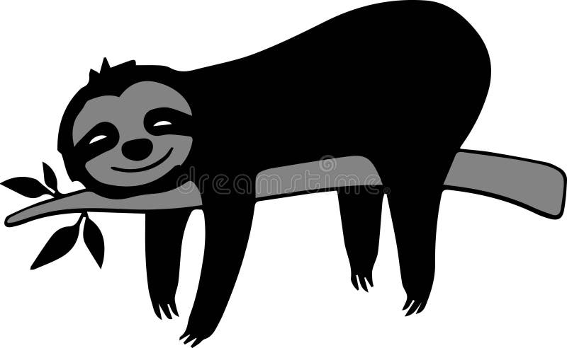 Cute Sloth Vector stock vector. Illustration of head - 262900129