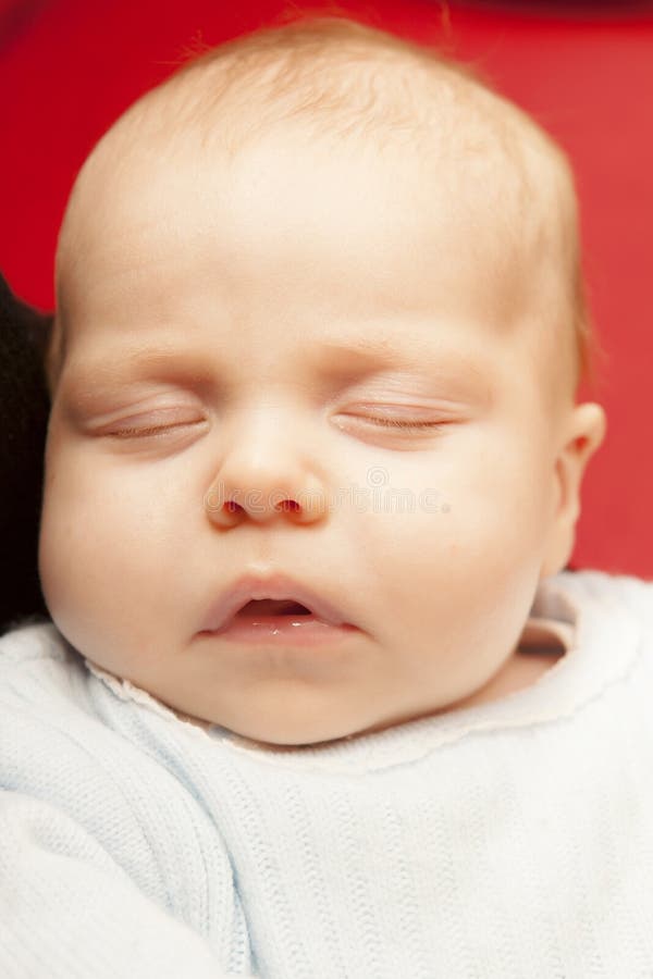 Cute Small Baby Sleeping stock image. Image of childhood - 30476641