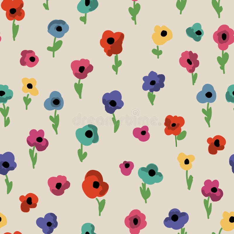 Small Colorful Flowers Stock Illustrations – 63,549 Small Colorful ...