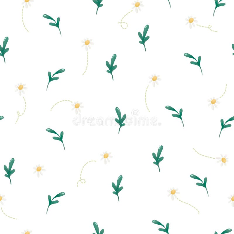 Cute Small Floral Pattern Design for Background Stock Illustration ...