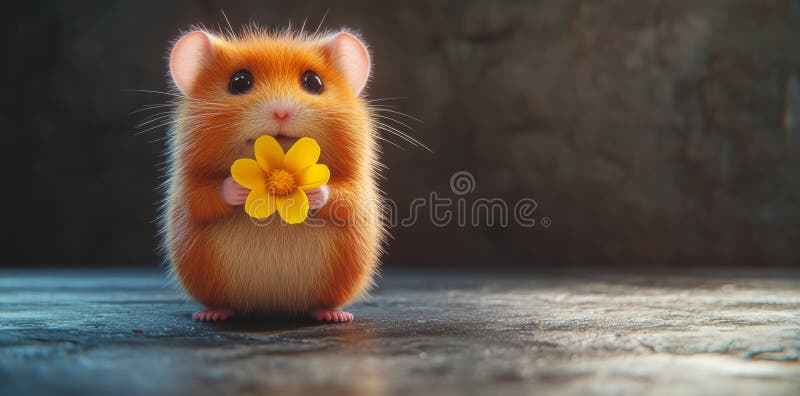 A Cute Small Mouse is Positioned Upright on a White Surface in a Bright ...