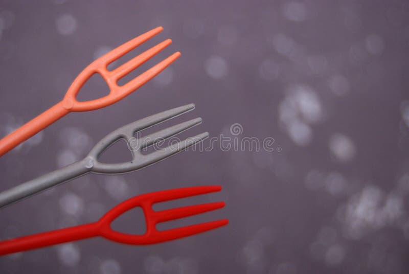 Cute small plastic forks stock image. Image of yellow - 45387175