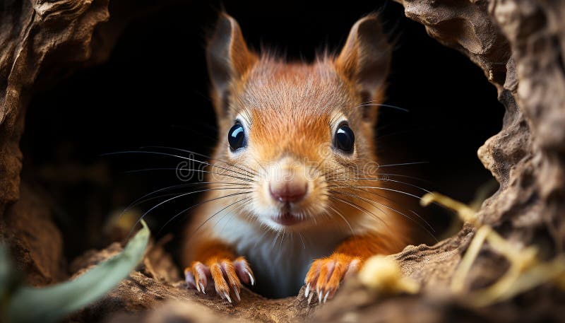 Cute Small Rodent Sitting in Grass, Looking at Camera Generated by AI ...