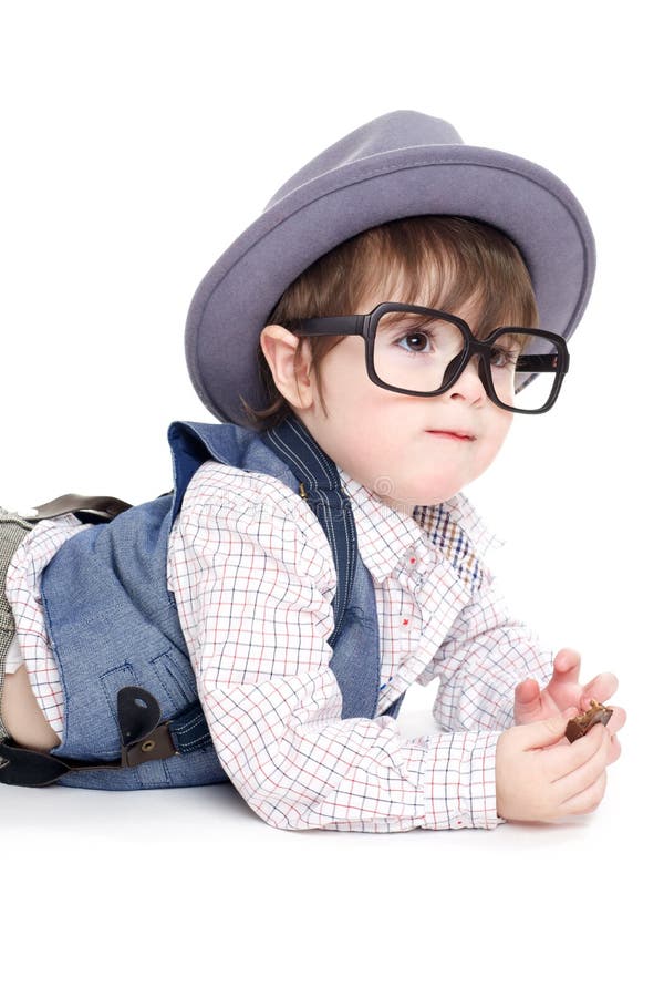 Smart baby with laptop stock image. Image of human, computer - 21073283